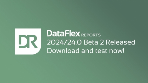DataFlex Reports 2024 Beta 2 posted for download and testing | DataFlex ...