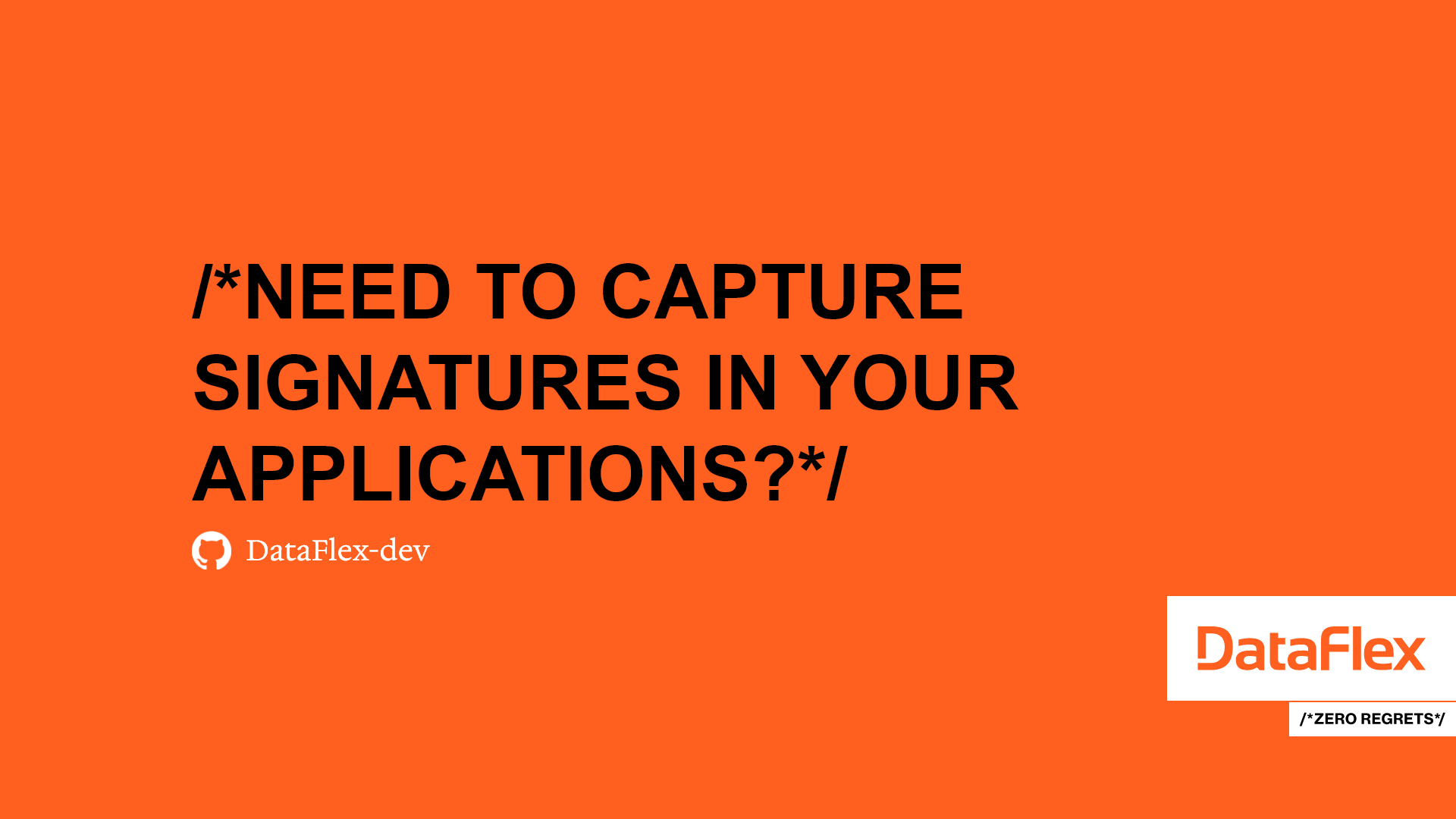 NEWS New on GitHub: capture signatures in DataFlex 2025 | DataFlex.dev – The New Home of DataFlex